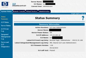 Configure HP Remote Insight Lights-Out Edition II Board (RILOE II) – ILO 1 – setaOffice